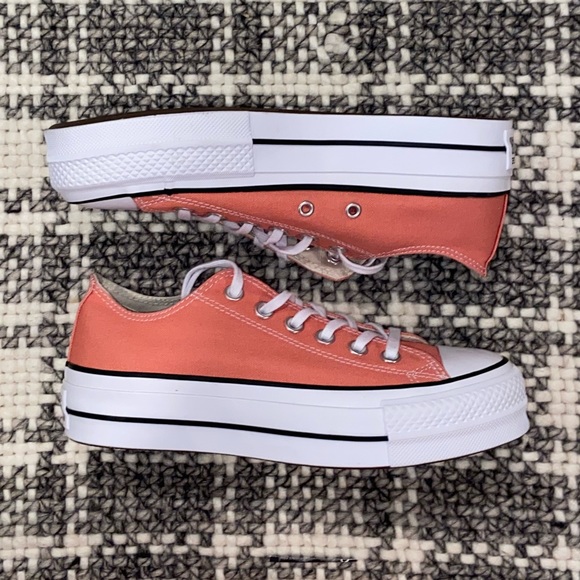 Converse | Shoes | Converse Chuck Taylor All Star Lift Ox Peachwhite ...